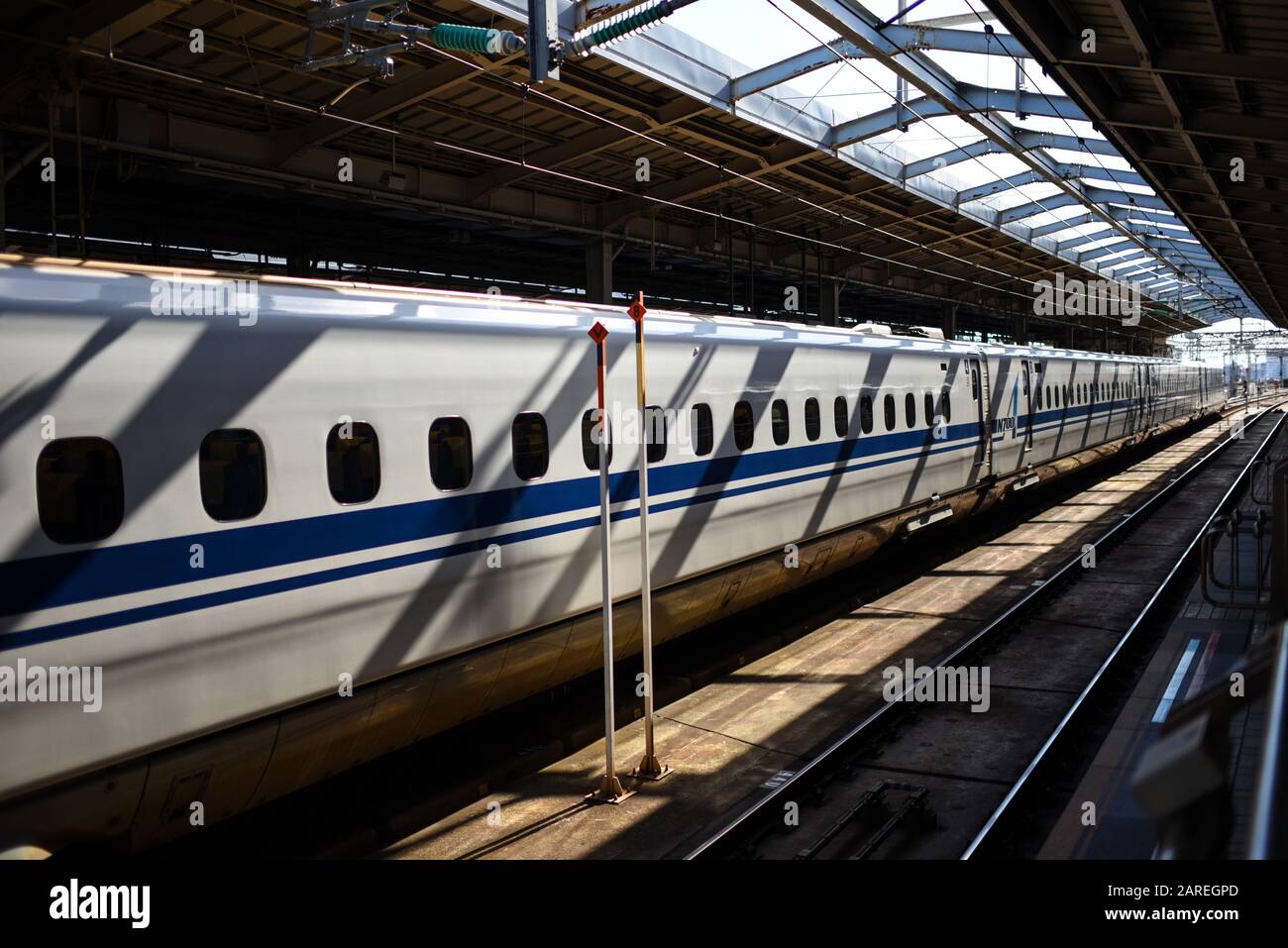 N700 series Japanese Shinkansen high-speed train, Japan Stock Photo - Alamy