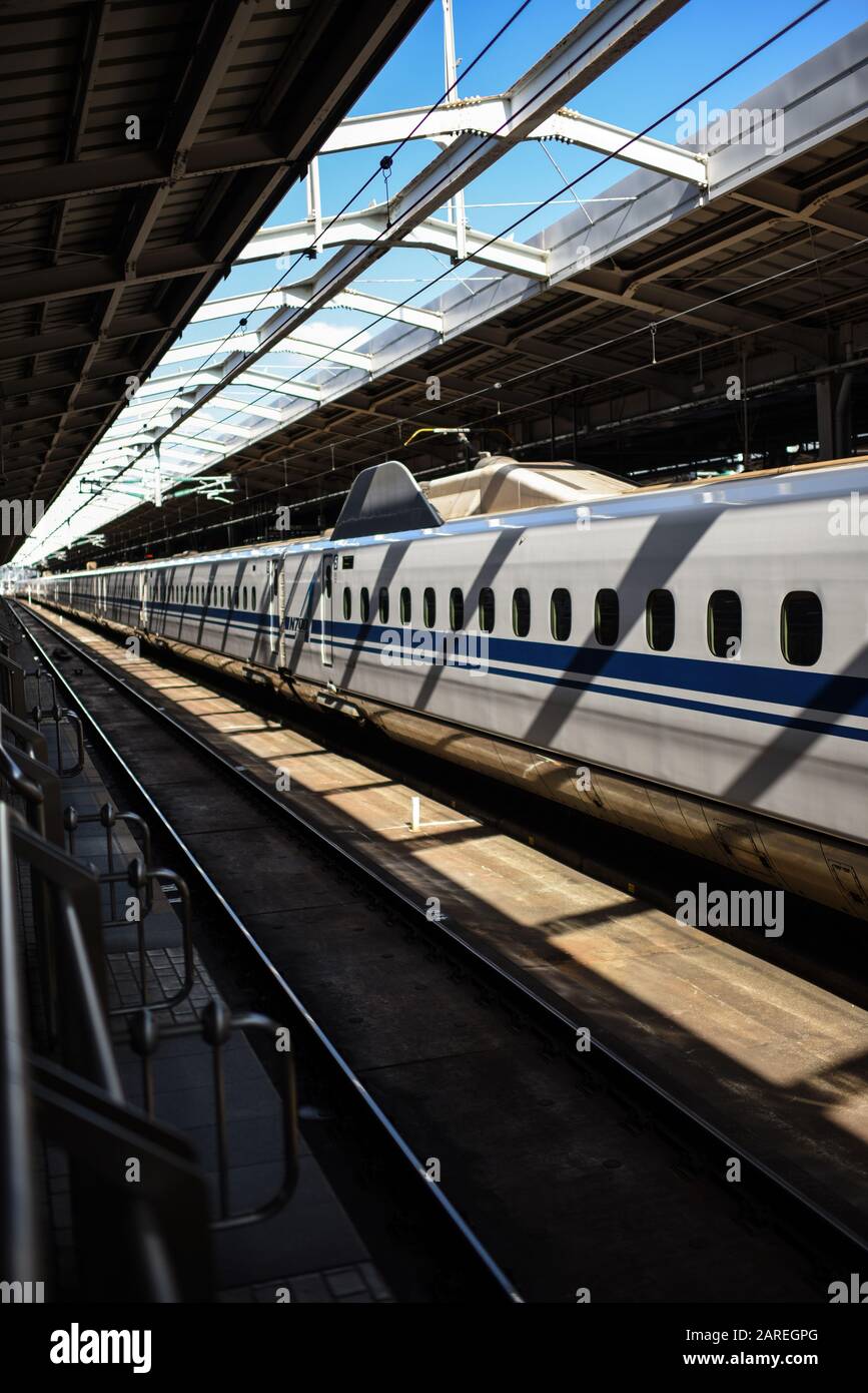 N700 series Japanese Shinkansen high-speed train, Japan Stock Photo - Alamy