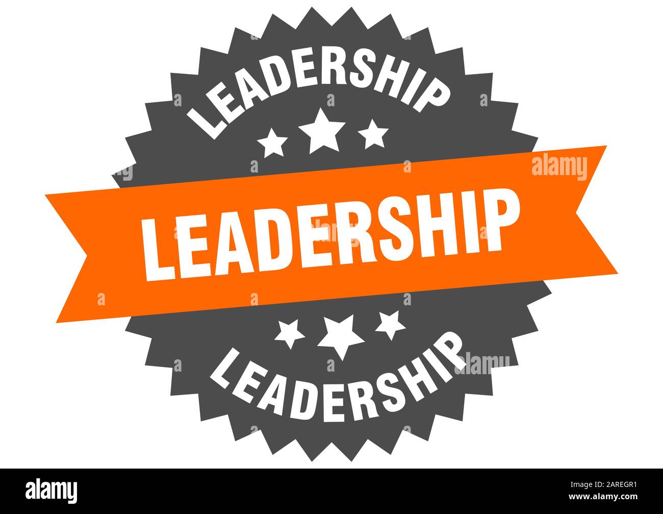 leadership sign. leadership circular band label. round leadership ...