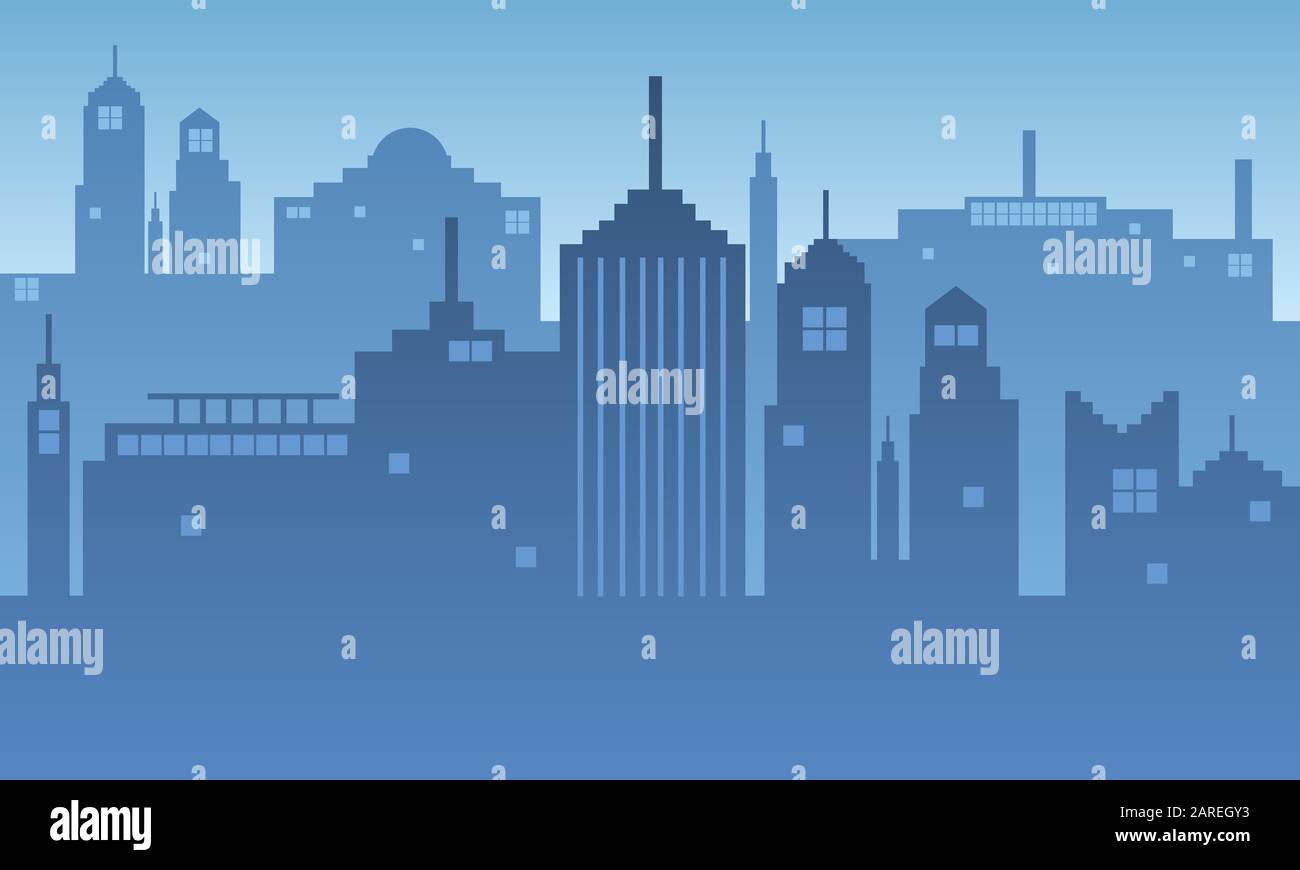 Aerial view from skyscraper Stock Vector Images - Alamy