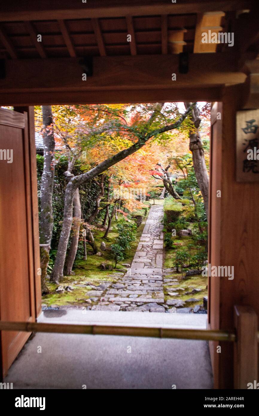 temple garden - Japanese rock garden Ryōan-ji (late 16th century) in ...