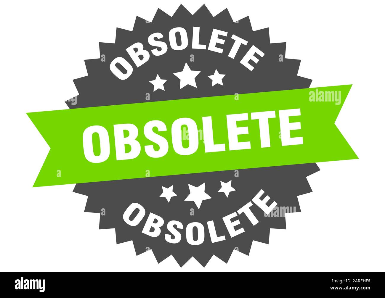 obsolete sign. obsolete circular band label. round obsolete sticker ...