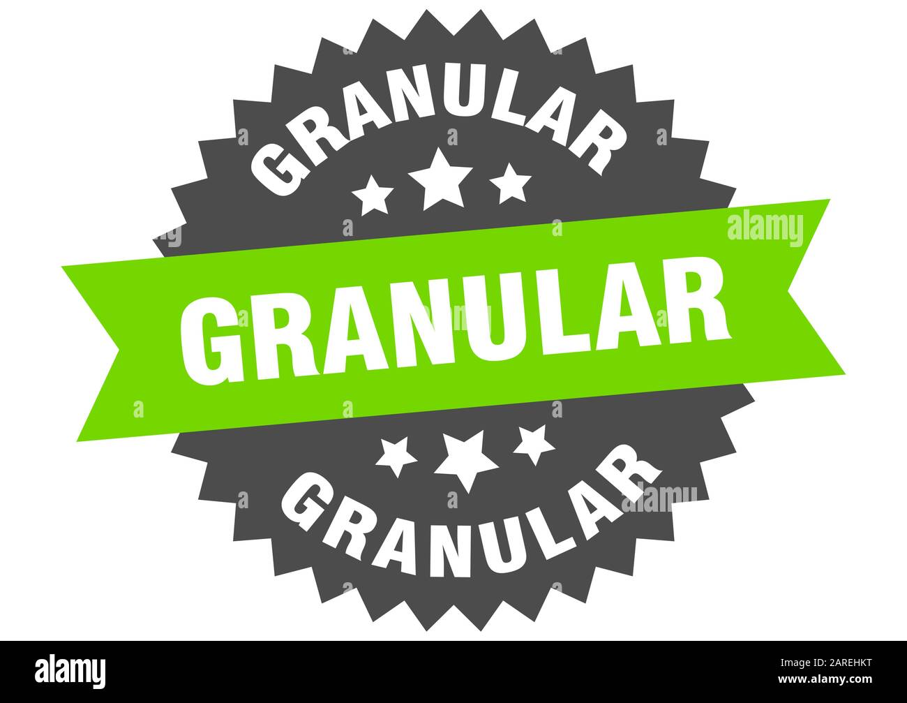 granular sign. granular circular band label. round granular sticker ...