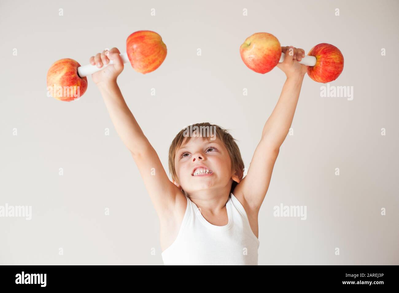 Lifting heavy weight child hi-res stock photography and images - Alamy