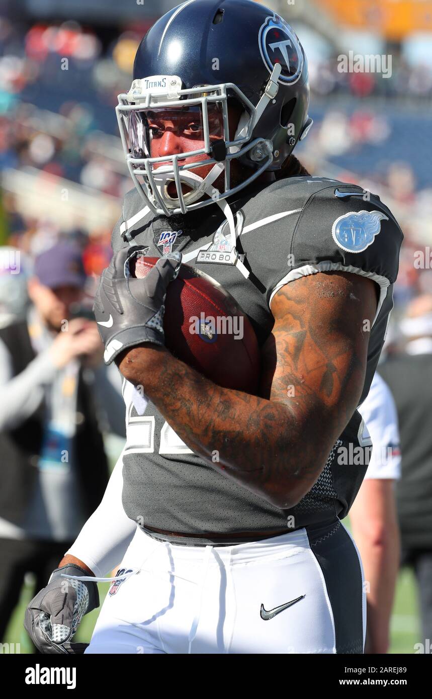 Orlando, United States. 26th Jan, 2020. AFC running back Derrick Henry ...