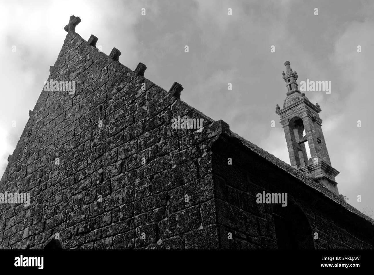 Locronan in Brittany, a celtic town in france Stock Photo - Alamy