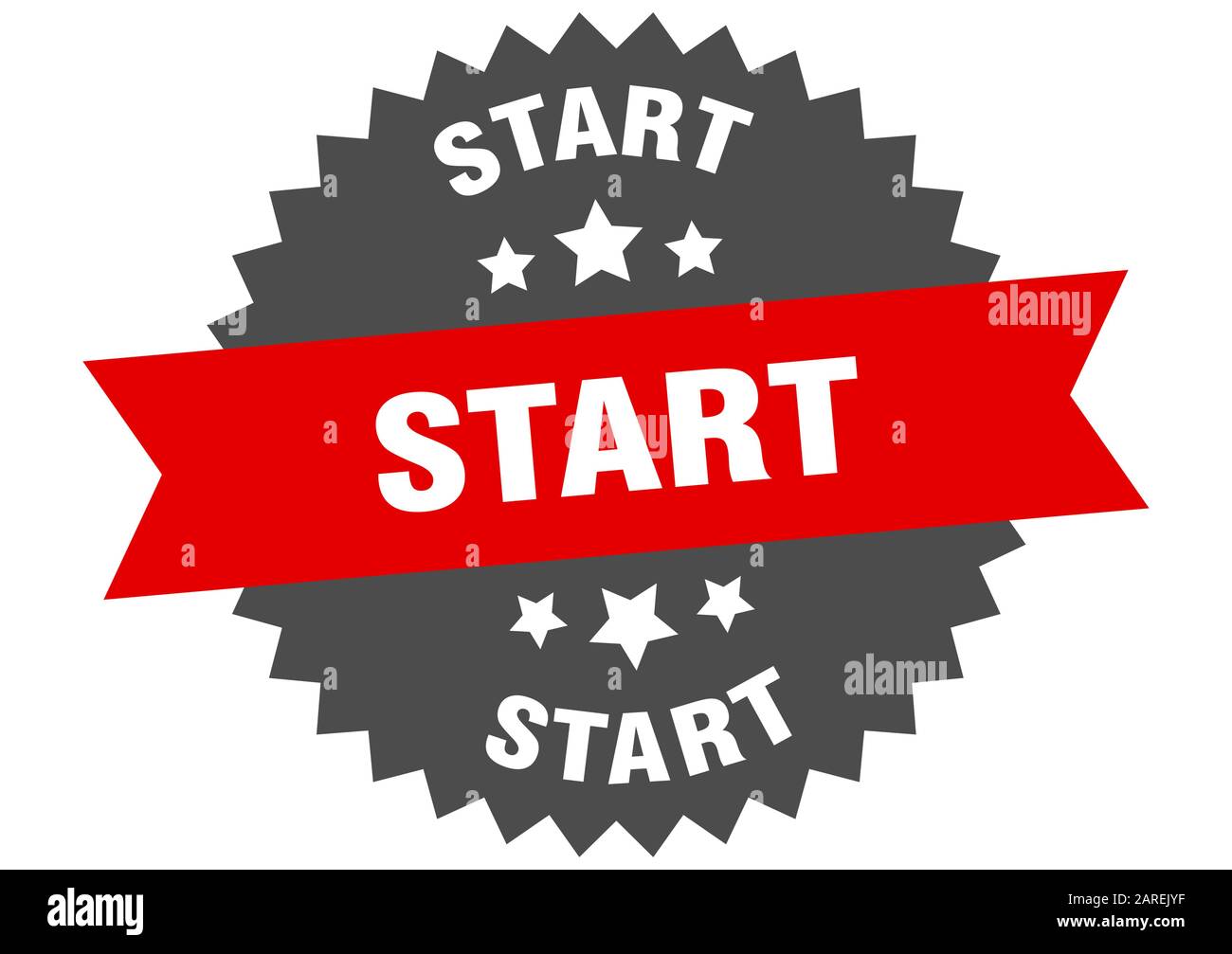 start sign. start circular band label. round start sticker Stock Vector ...