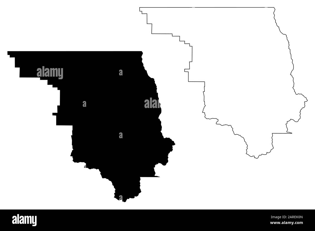Ouray county map Black and White Stock Photos & Images - Alamy