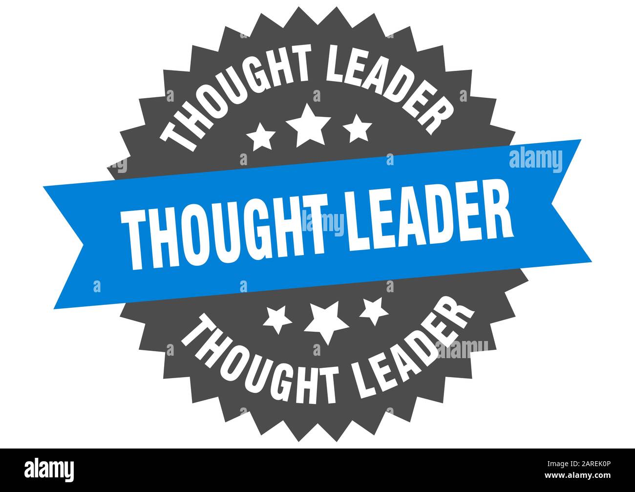 thought leader sign. thought leader circular band label. round thought ...