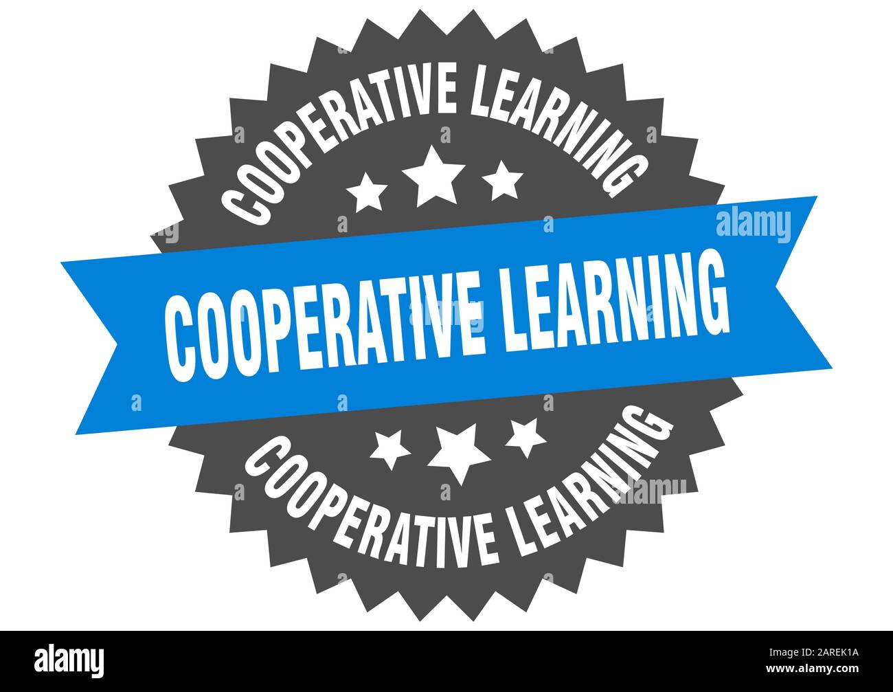 cooperative learning sign. cooperative learning circular band label ...