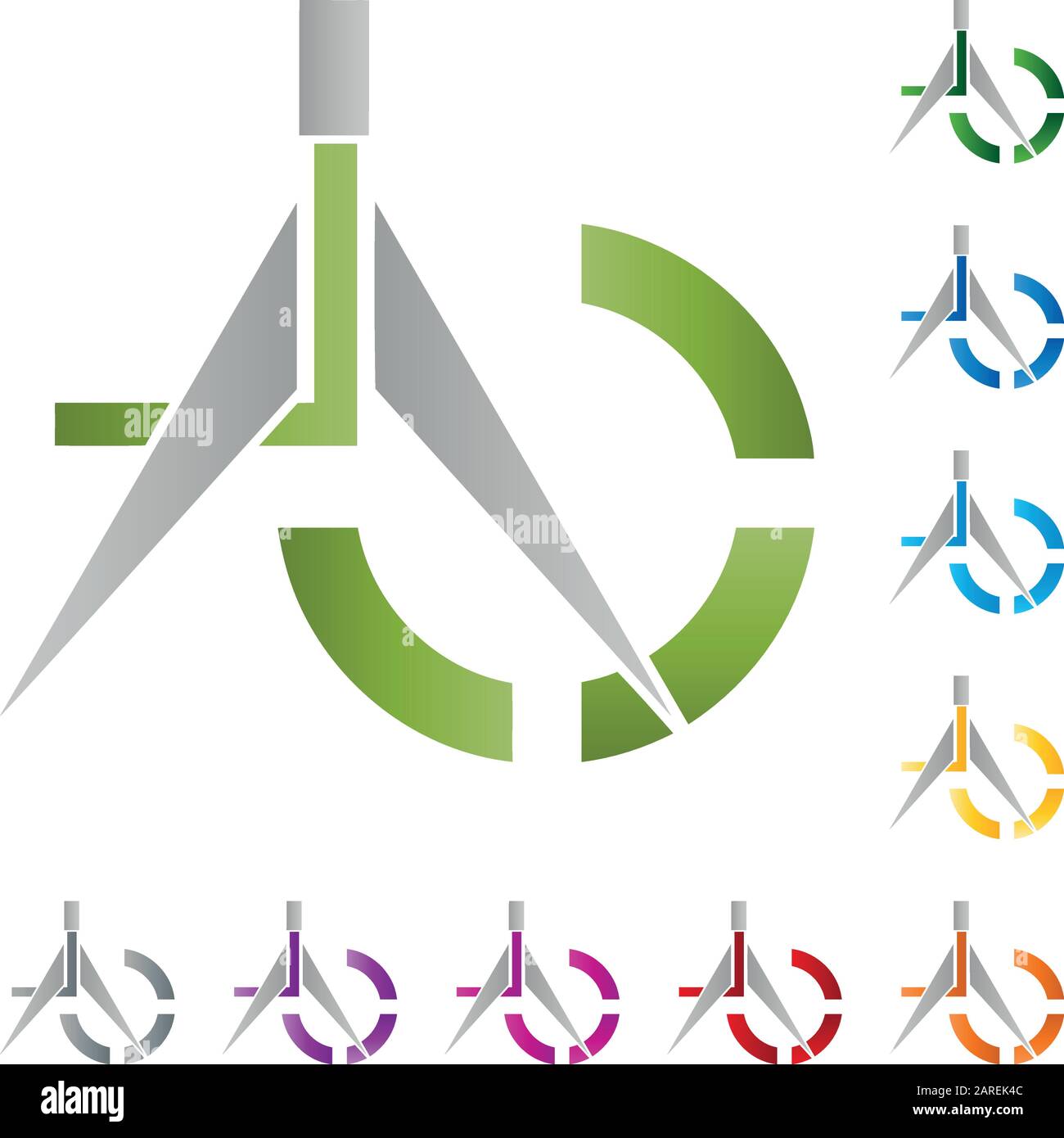 Compass, tool, collection, logo Stock Vector Image & Art - Alamy