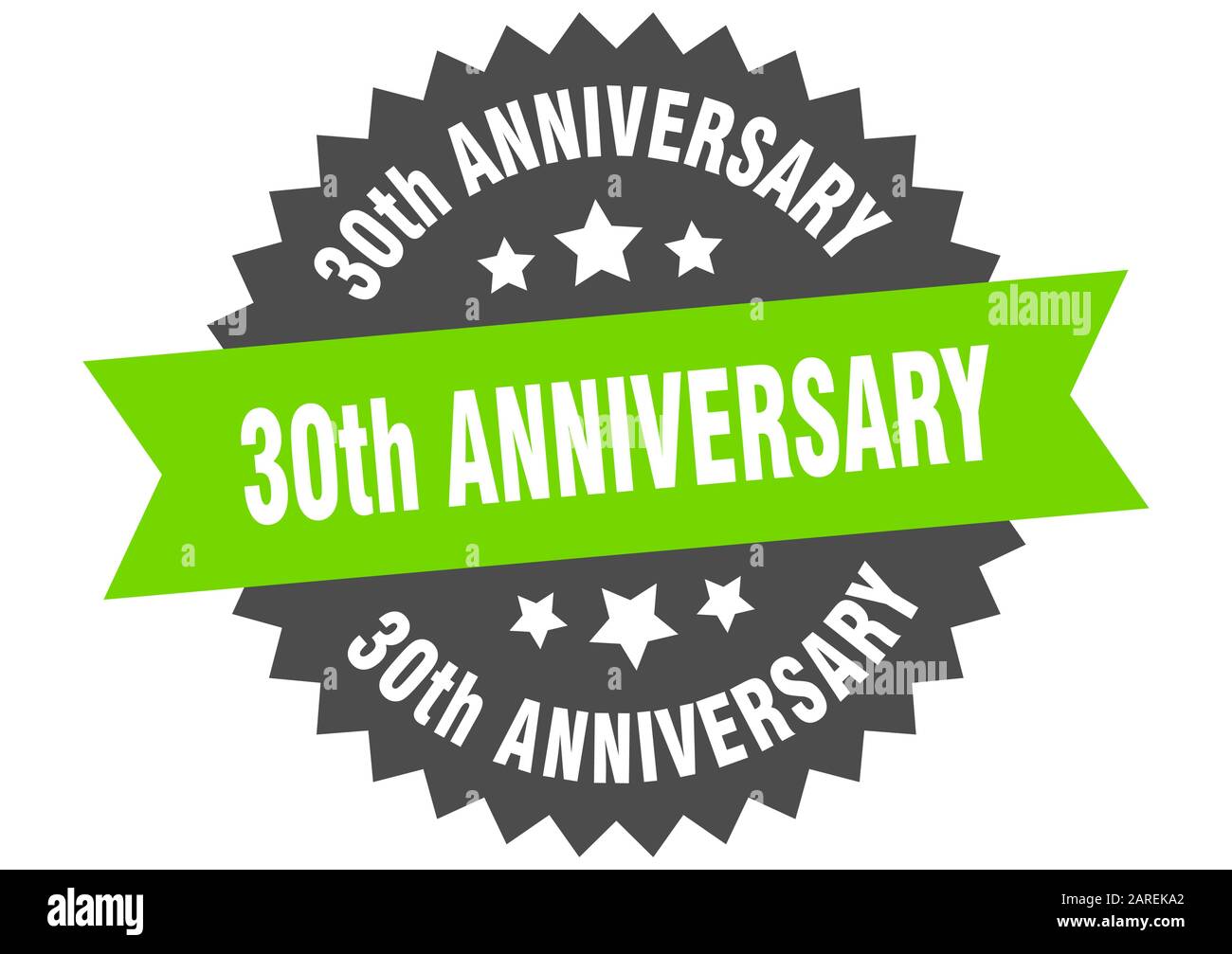 30th anniversary sign. 30th anniversary circular band label. round 30th ...