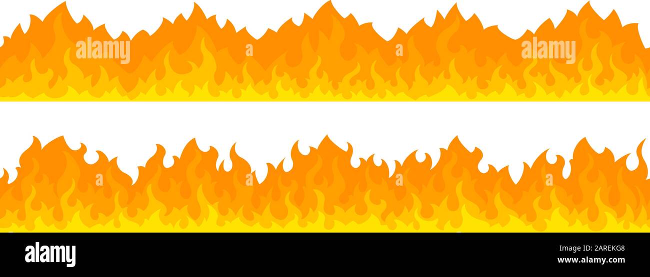 Fire flame frame borders Stock Vector Image & Art - Alamy
