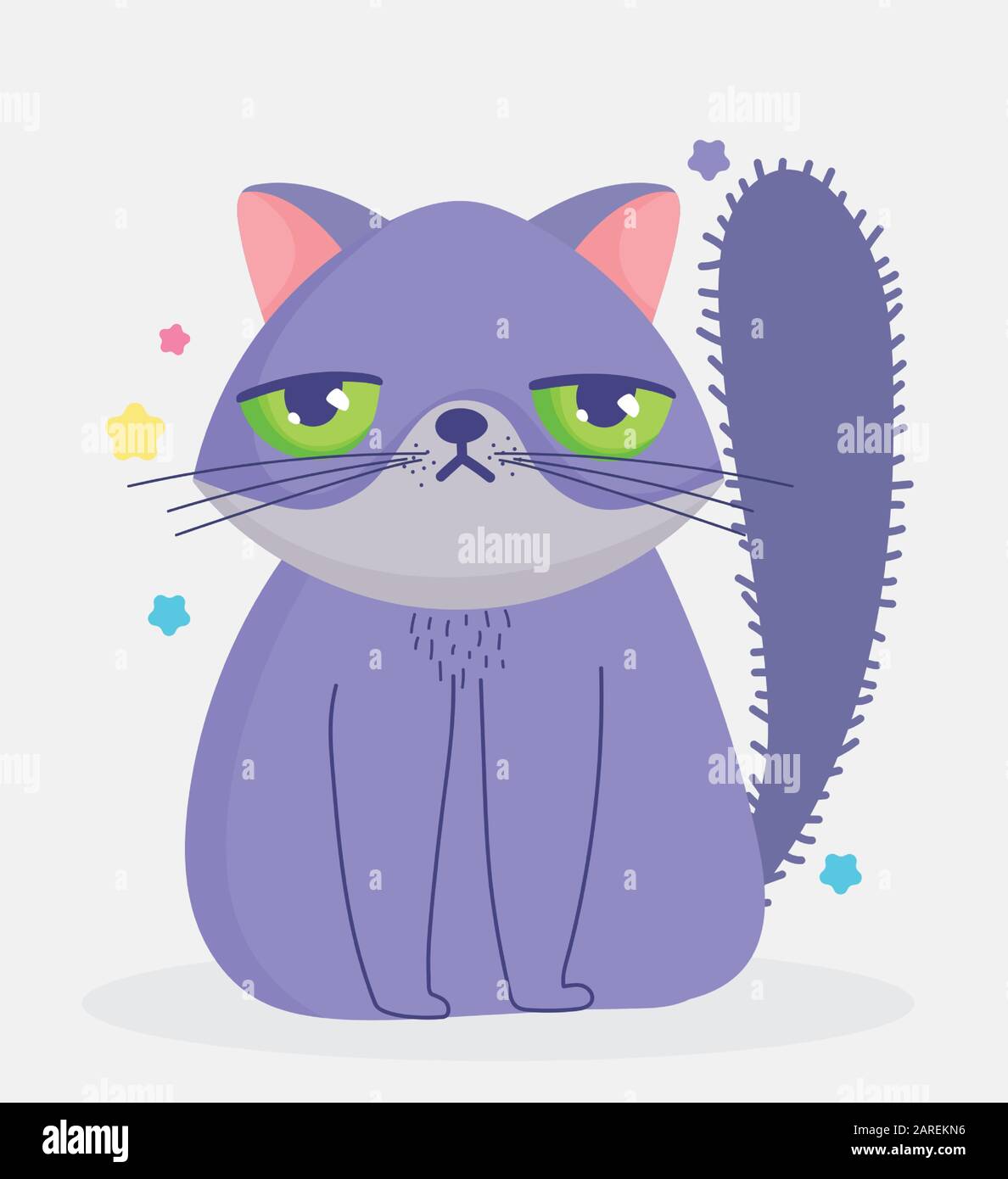 Sad Cat Face Drawing