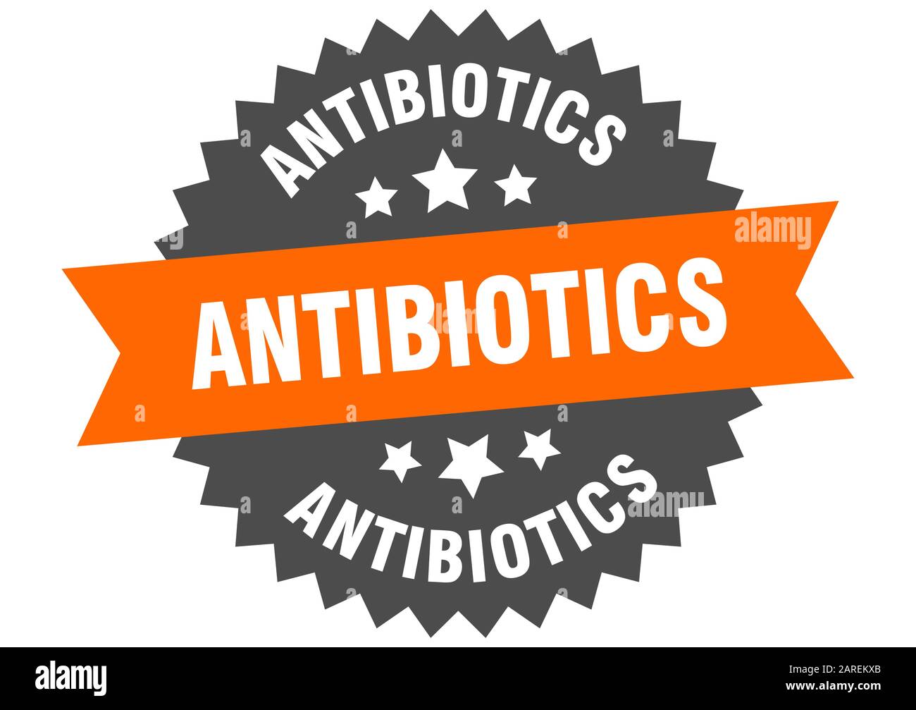 antibiotics sign. antibiotics circular band label. round antibiotics ...