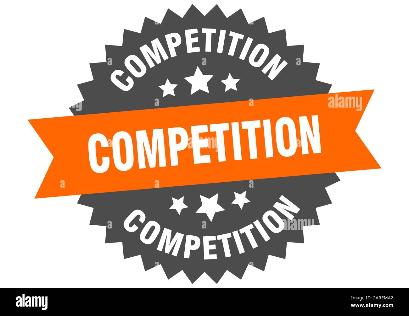 competition sign. competition circular band label. round competition ...