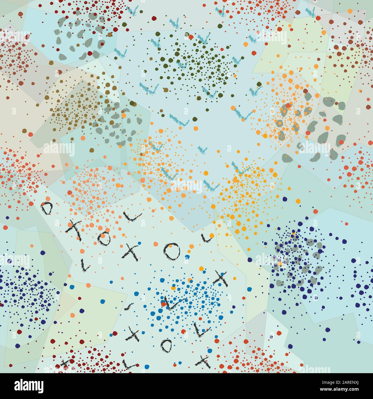 Seamless Background with splashes of dots. Repeating Background. Vector ...