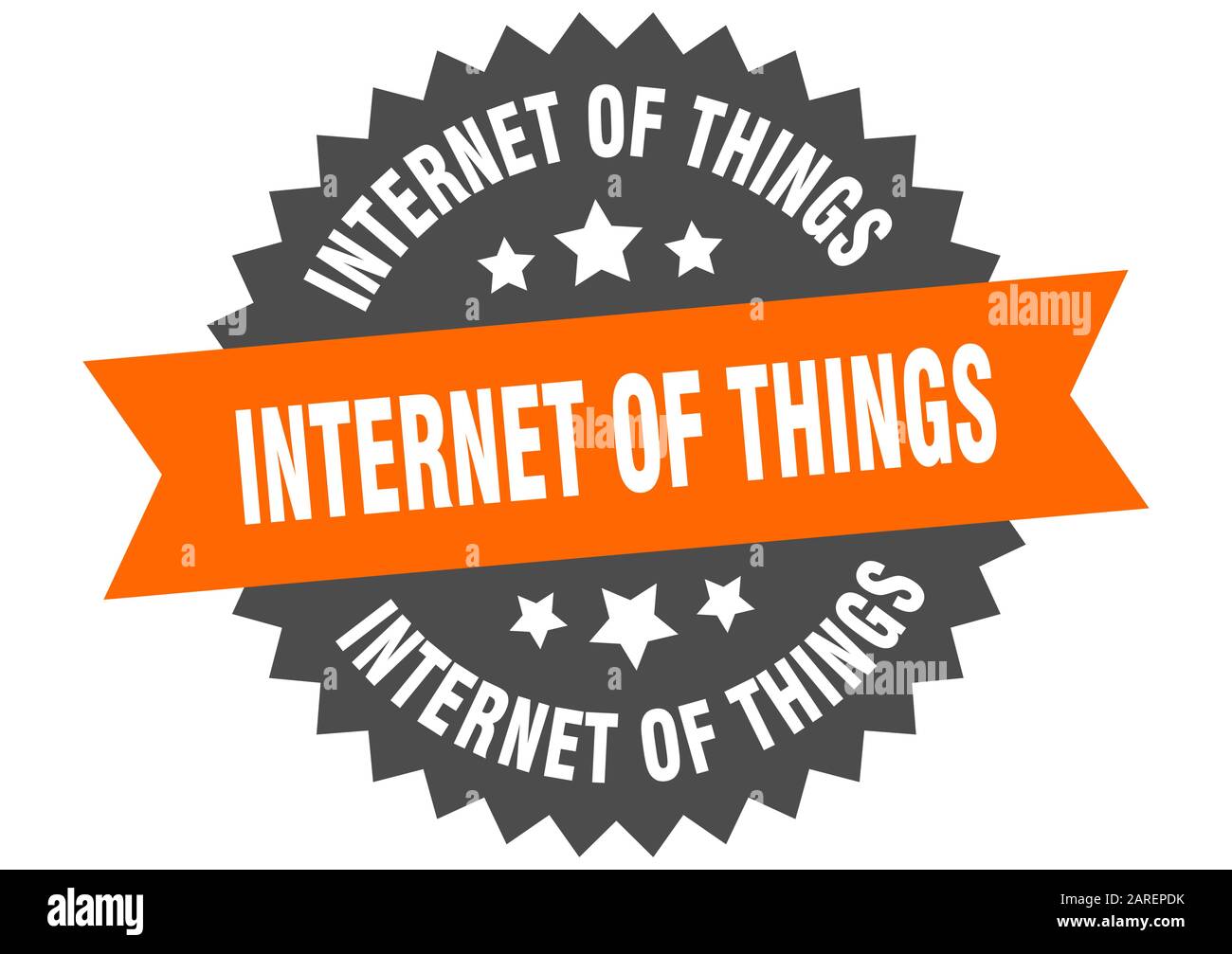 internet of things sign. internet of things circular band label. round ...