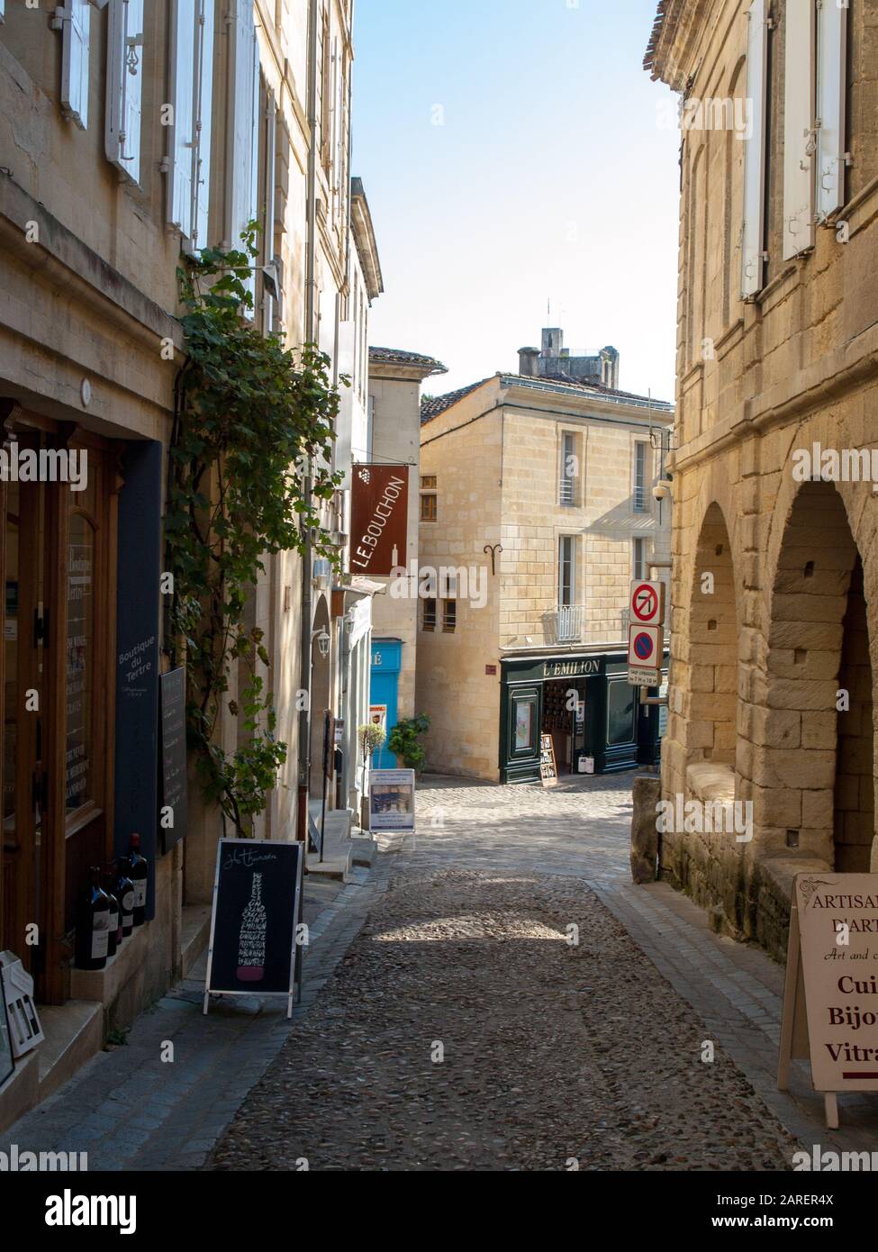 St Emilion, France - September 11, 2018: Old town of St Emilion, France ...