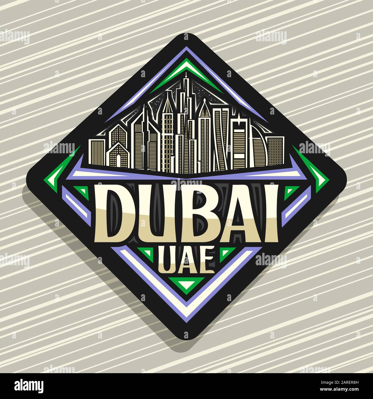 Burj khalifa night Stock Vector Images - Alamy