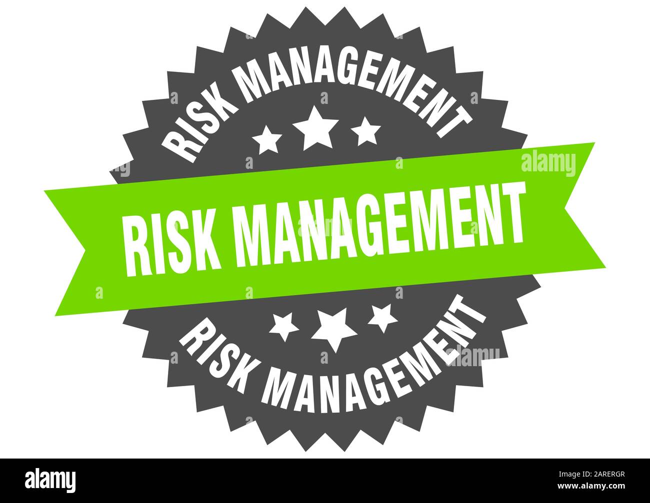 risk management sign. risk management circular band label. round risk ...