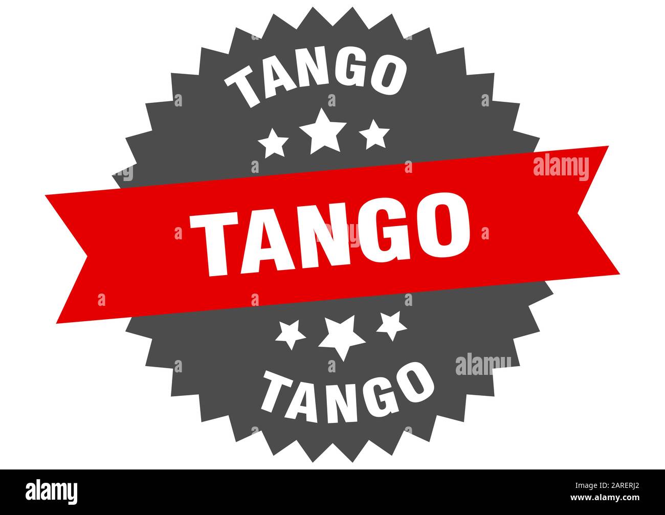 tango sign. tango circular band label. round tango sticker Stock Vector ...