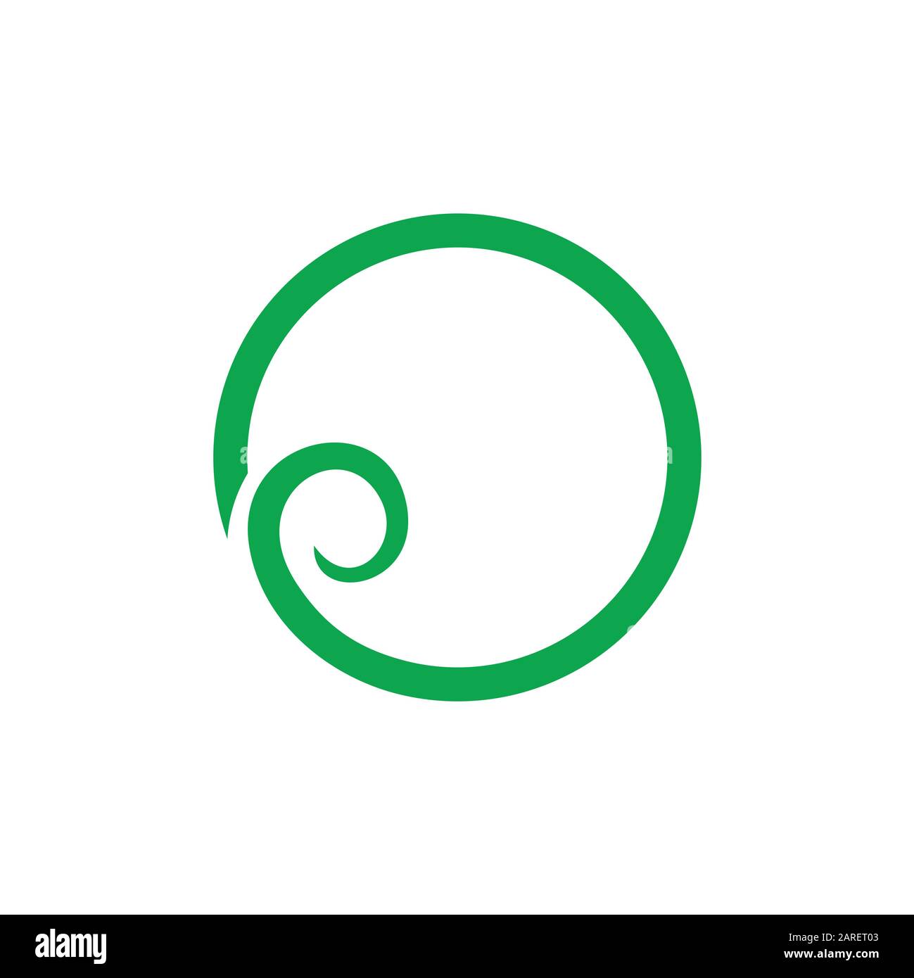 loop spiral circle simple logo vector Stock Vector Image & Art - Alamy