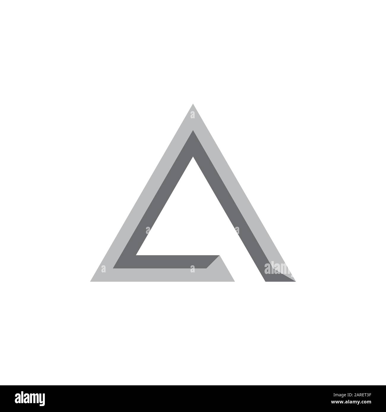 triangle arrow 3d letter a logo vector Stock Vector Image & Art - Alamy