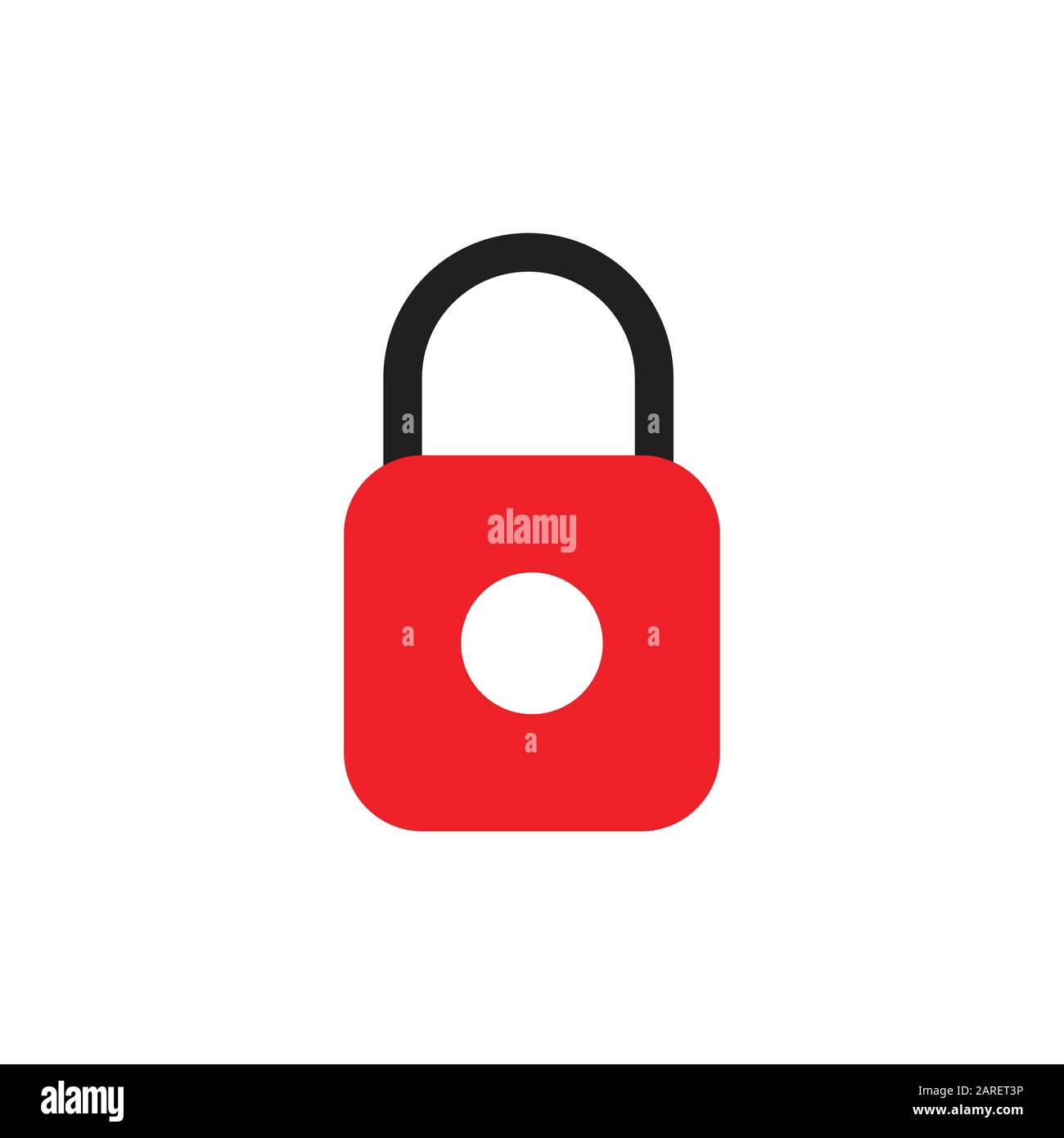 padlock simple design logo vector Stock Vector Image & Art - Alamy