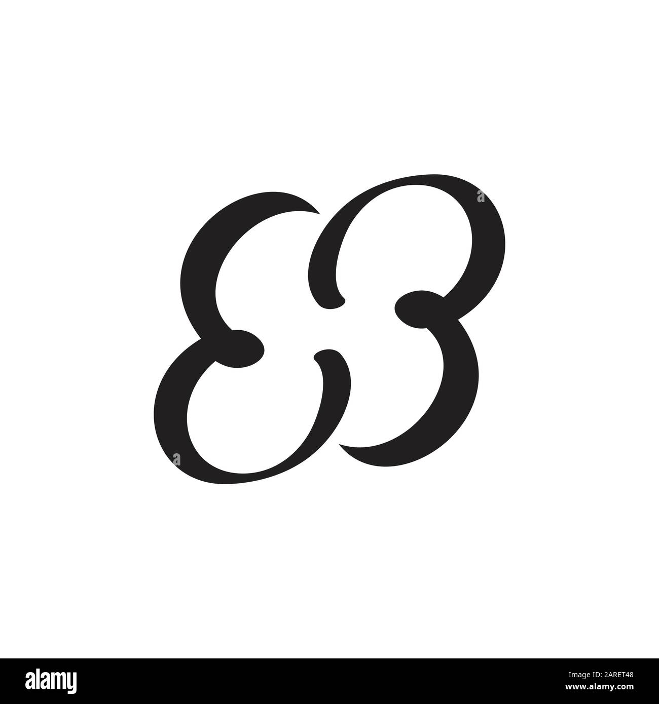 letter b curves abstract logo vector Stock Vector Image & Art - Alamy