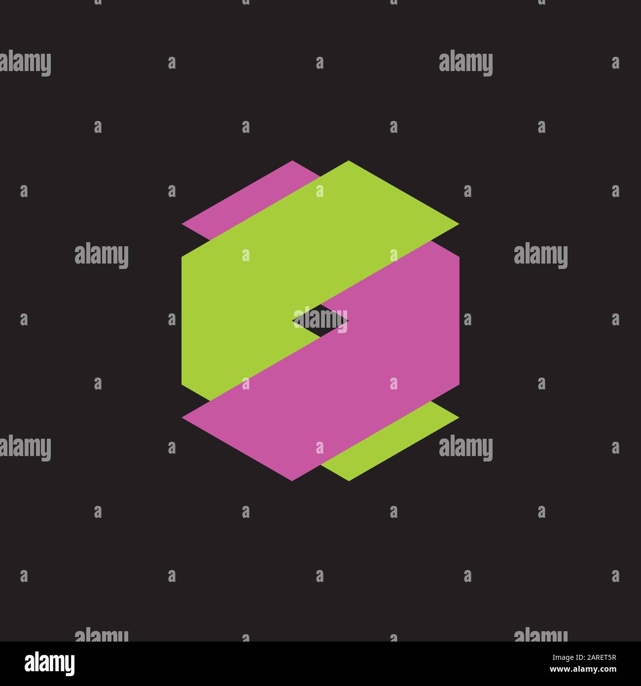 linked colorful arrow logo vector Stock Vector Image & Art - Alamy