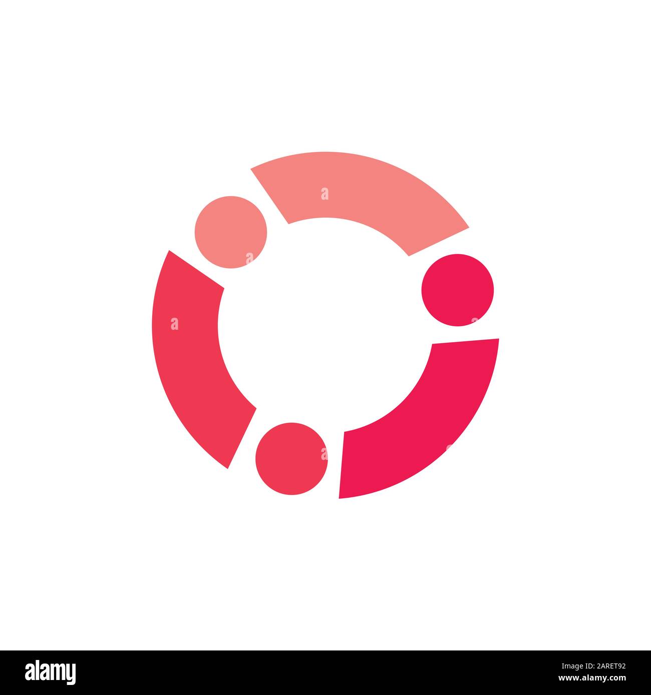 circle dots simple geometric logo vector Stock Vector Image & Art - Alamy