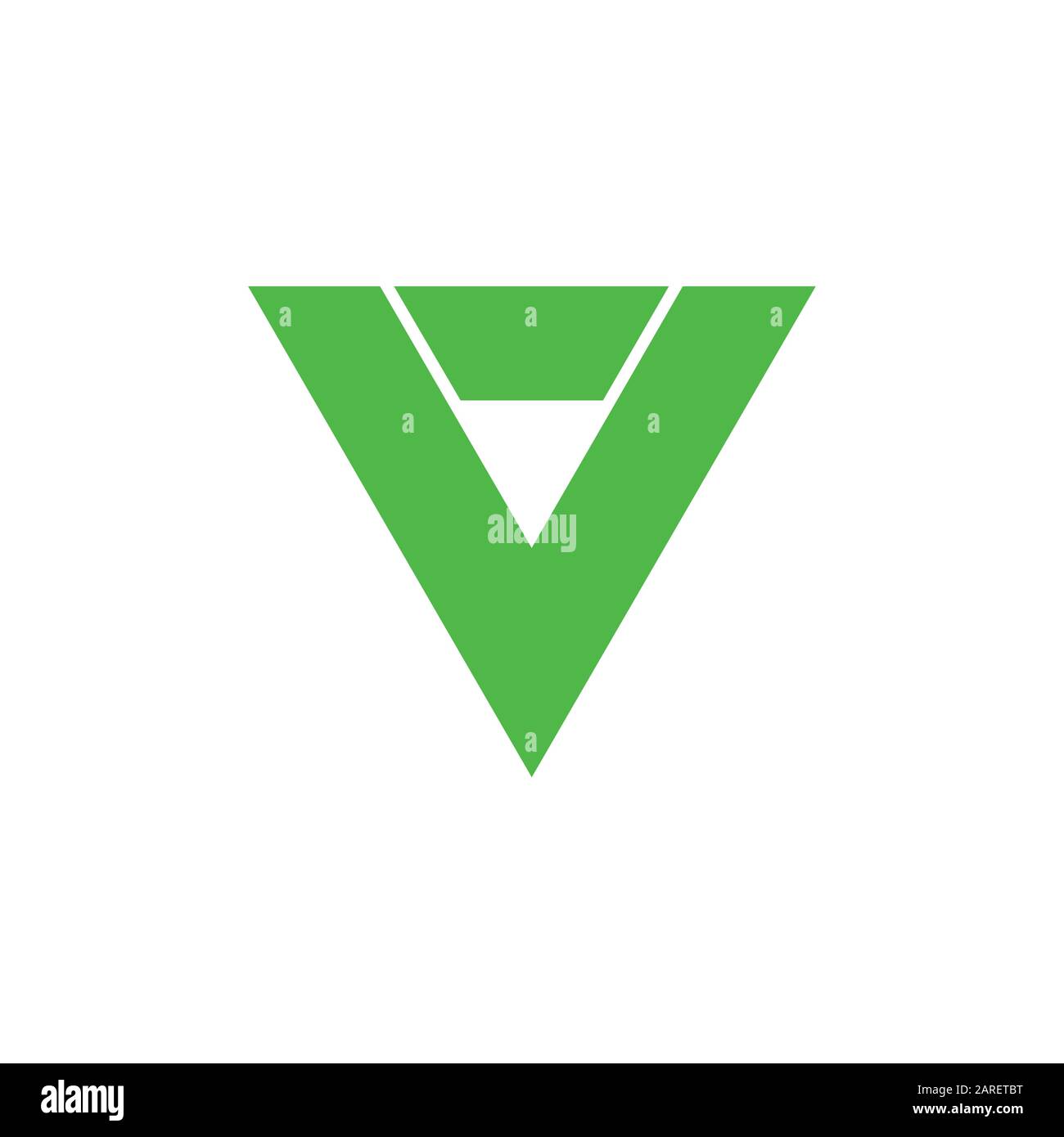 letter v simple geometric logo vector Stock Vector Image & Art - Alamy