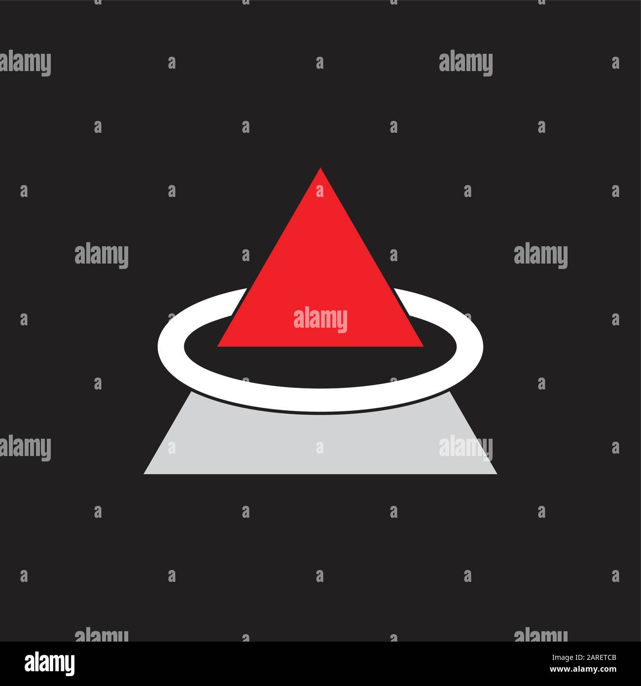 triangle motion dimensional design logo vector Stock Vector Image & Art ...
