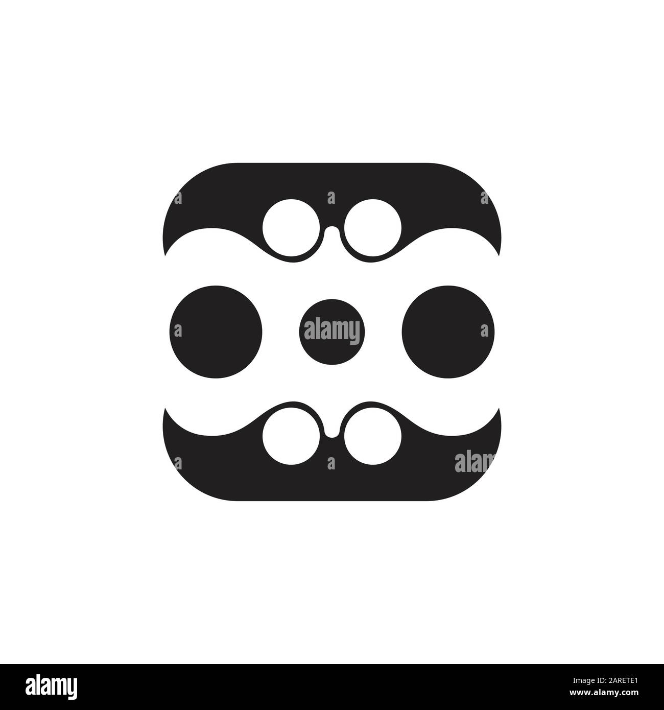 square curves dots geometric logo vector Stock Vector Image & Art - Alamy