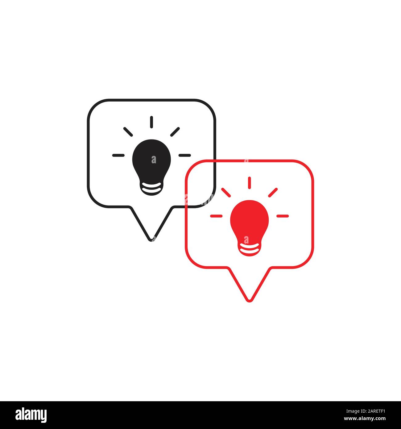 linked idea talk symbol vector Stock Vector Image & Art - Alamy