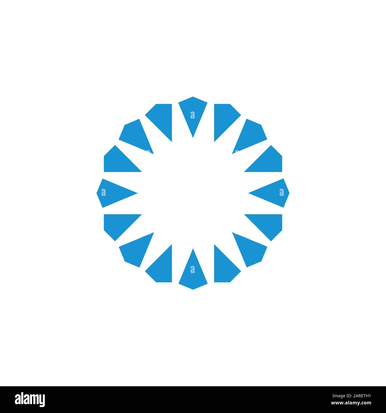 circle diamond geometric blue logo vector Stock Vector Image & Art - Alamy