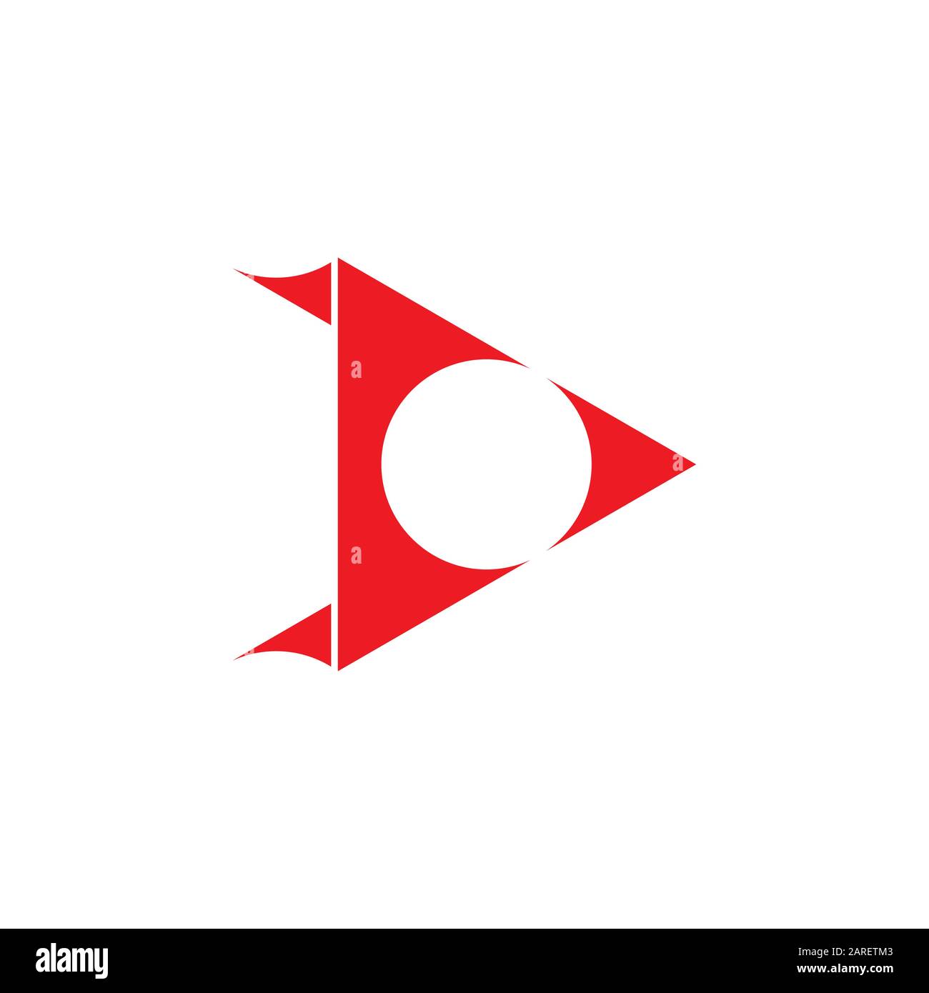 letter d triangle geometric 3d logo vector Stock Vector Image & Art - Alamy