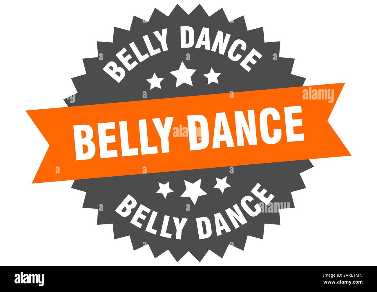 belly dance sign. belly dance circular band label. round belly dance ...