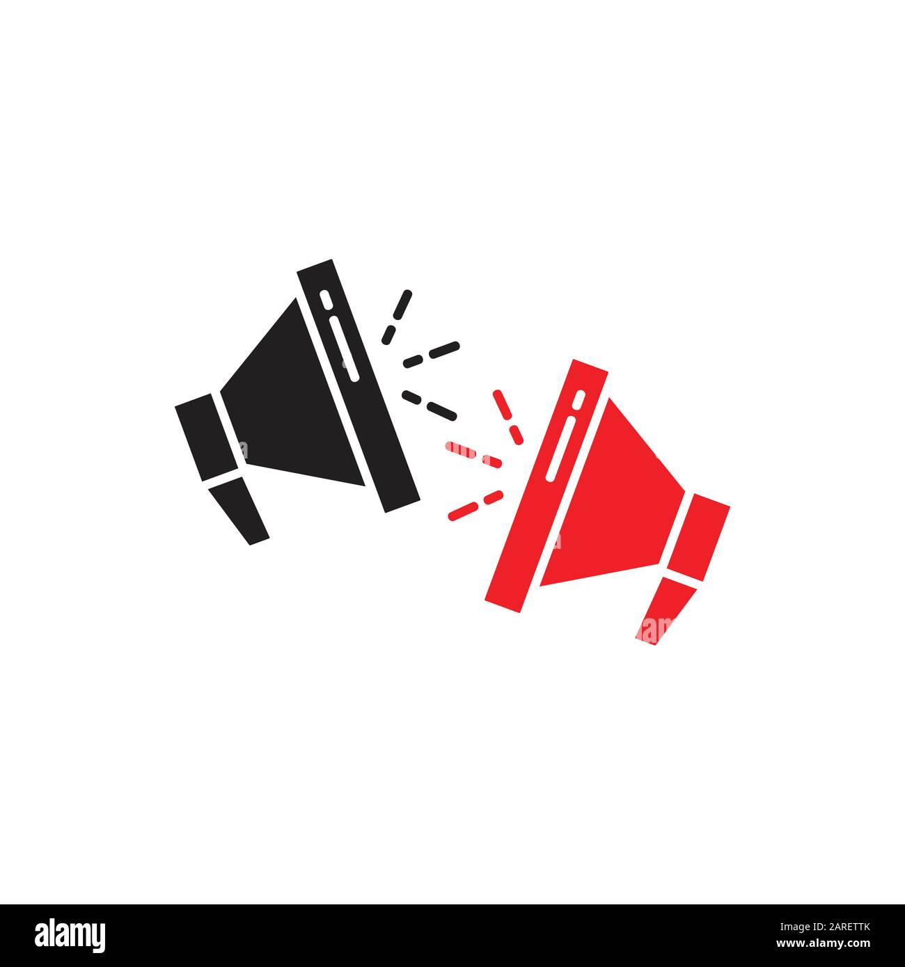 megaphone simple geometric symbol logo vector Stock Vector Image & Art ...