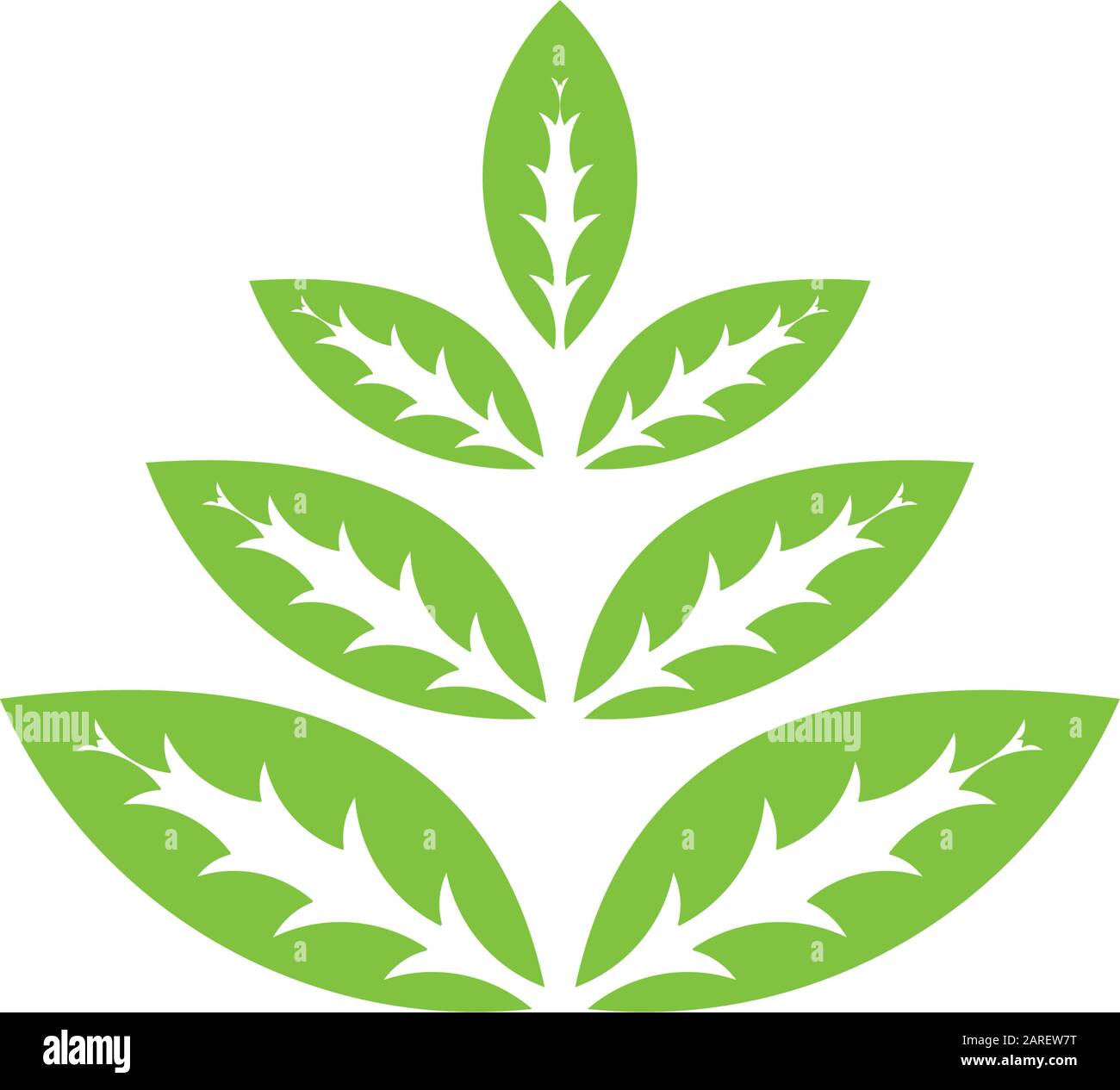 triangle leaves petals symbol vector Stock Vector Image & Art - Alamy