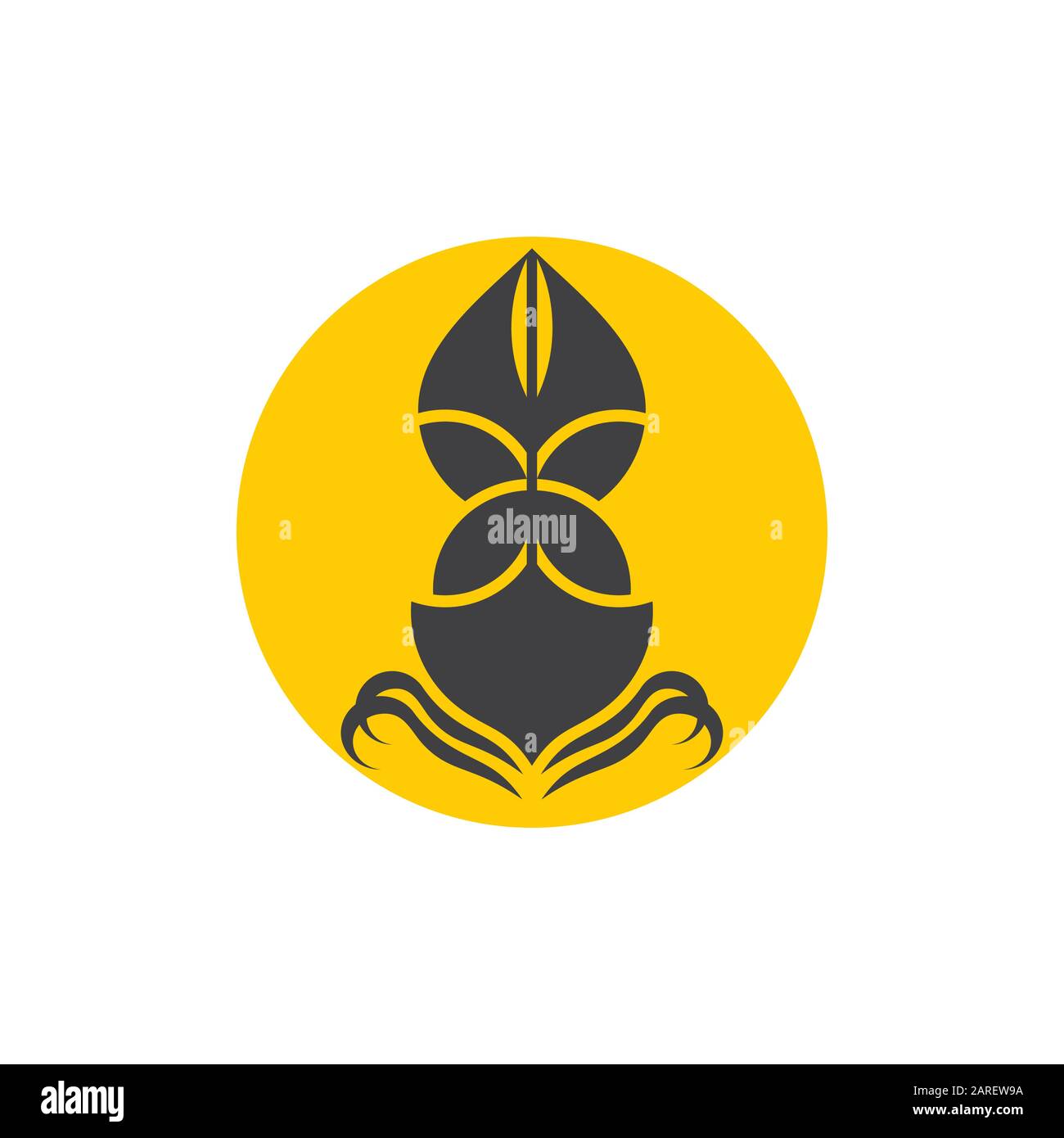 sail boat sun moon geometric design symbol vector Stock Vector Image ...