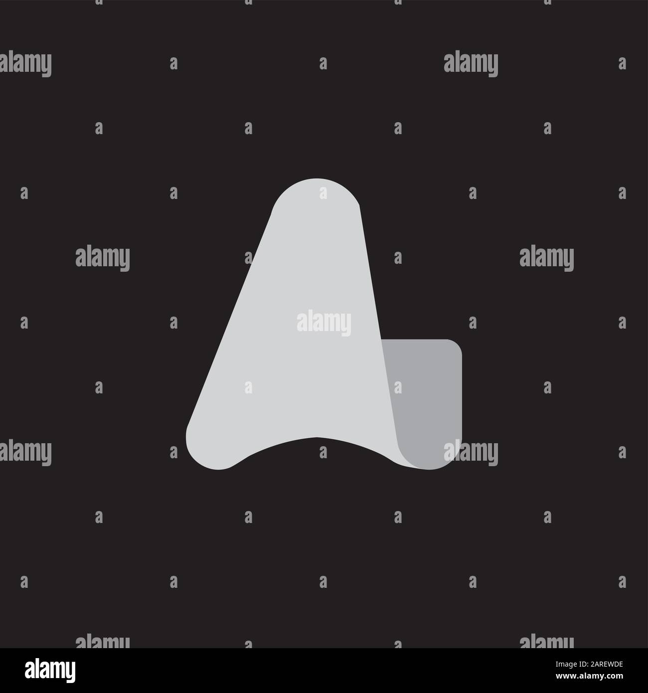 3d curves arrow simple logo vector Stock Vector Image & Art - Alamy