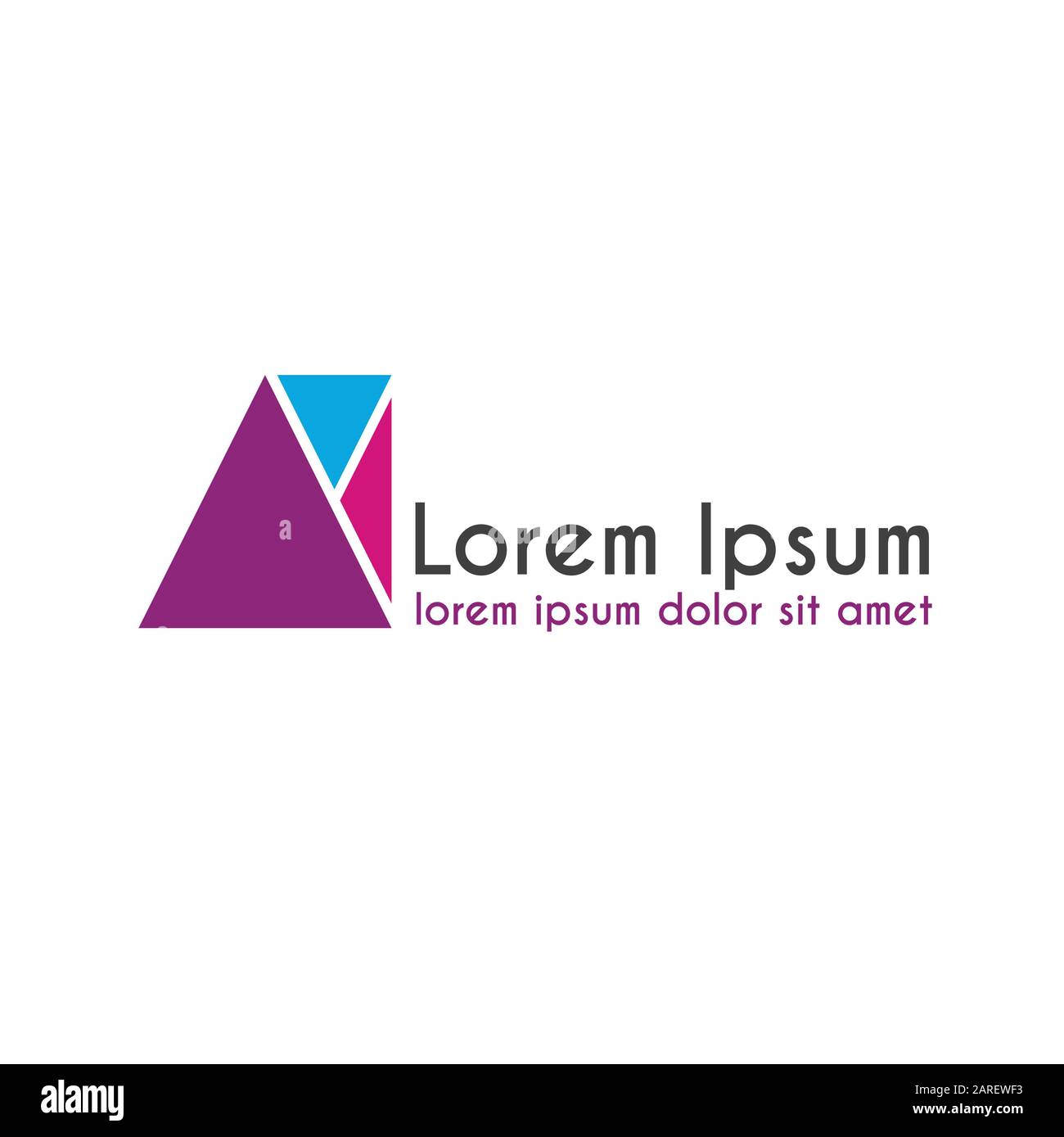 Vector logo with triangles Stock Vector Image & Art - Alamy