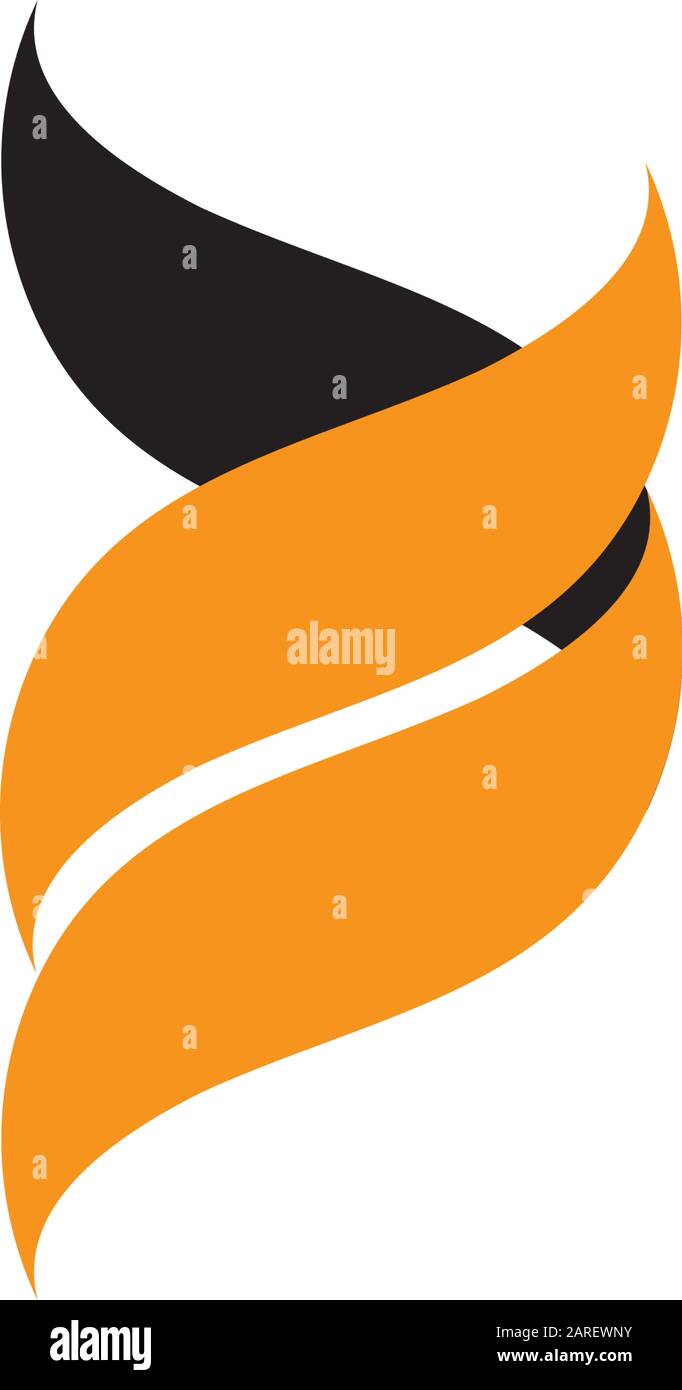 symbol of 3d motion ribbon shadow design vector Stock Vector Image ...