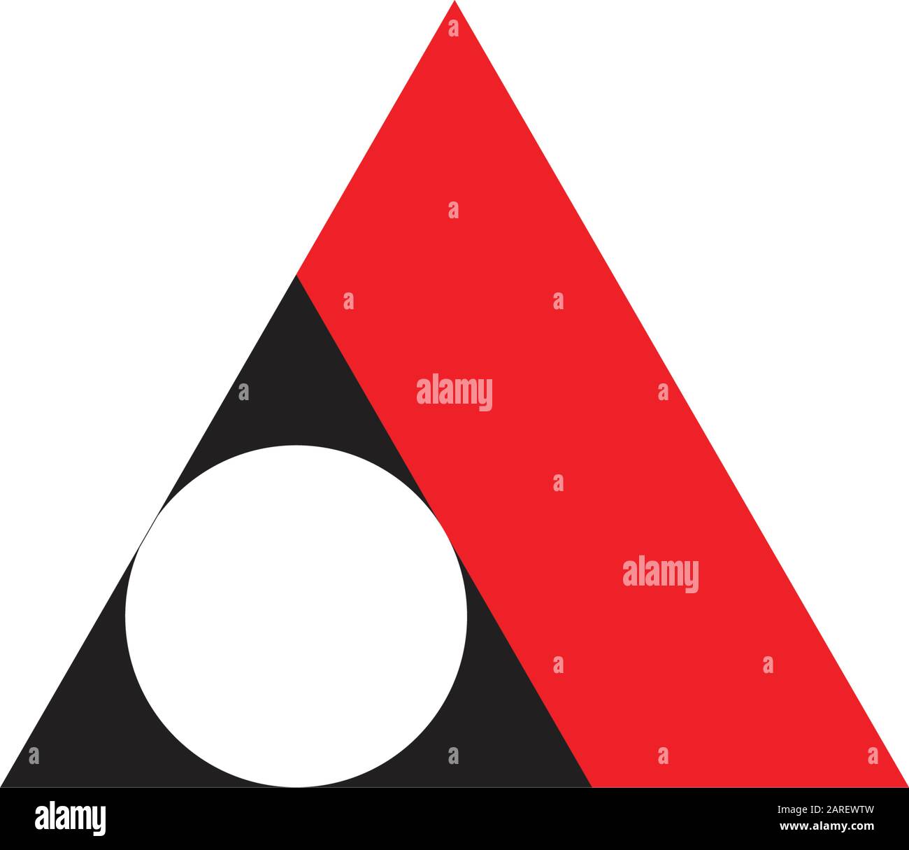 abstract triangle circle geometric symbol logo vector Stock Vector ...