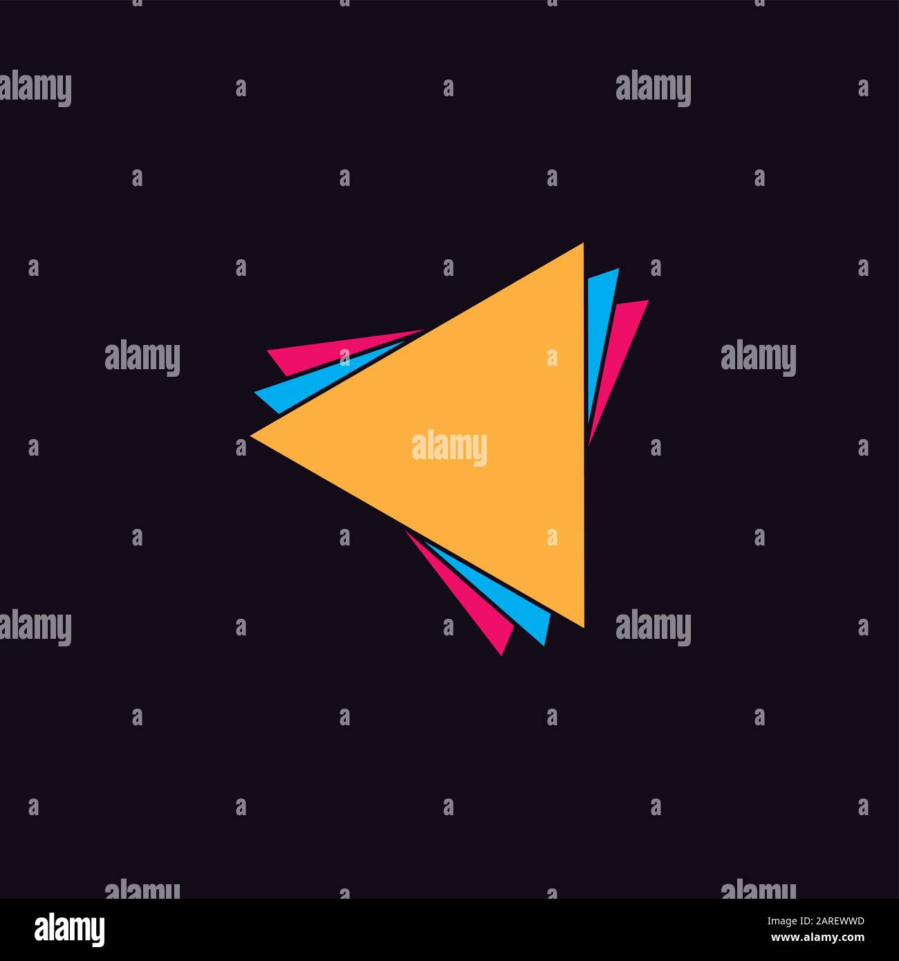 colorful triangle paper decoration vector Stock Vector Image & Art - Alamy