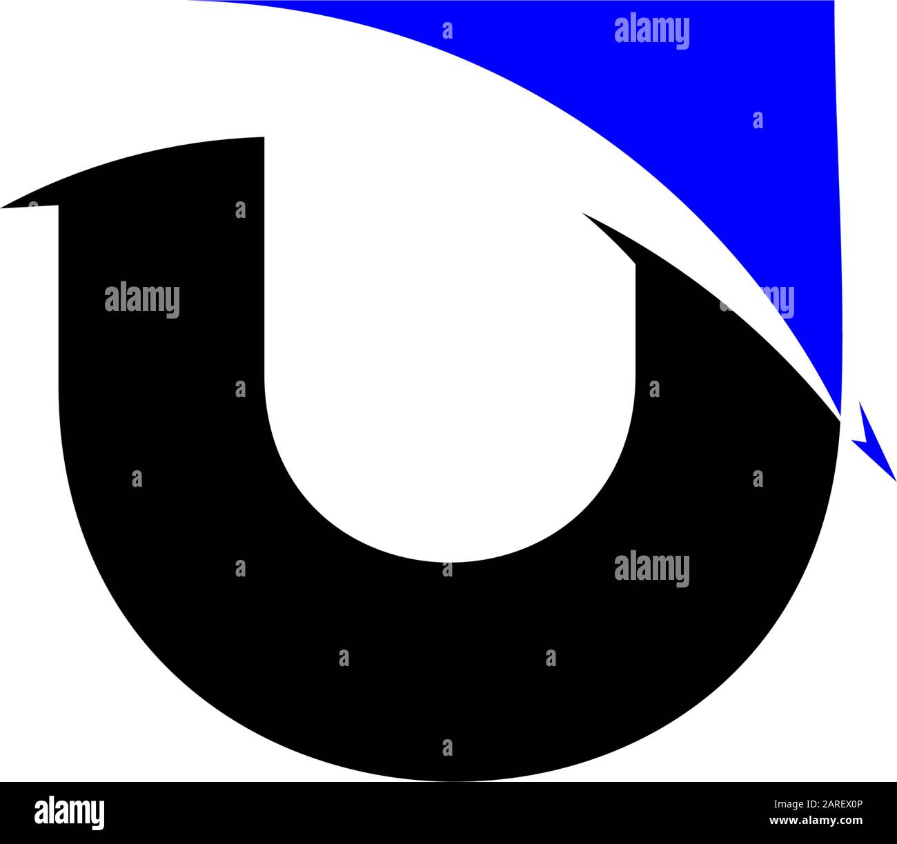 U shape arrow hi-res stock photography and images - Alamy