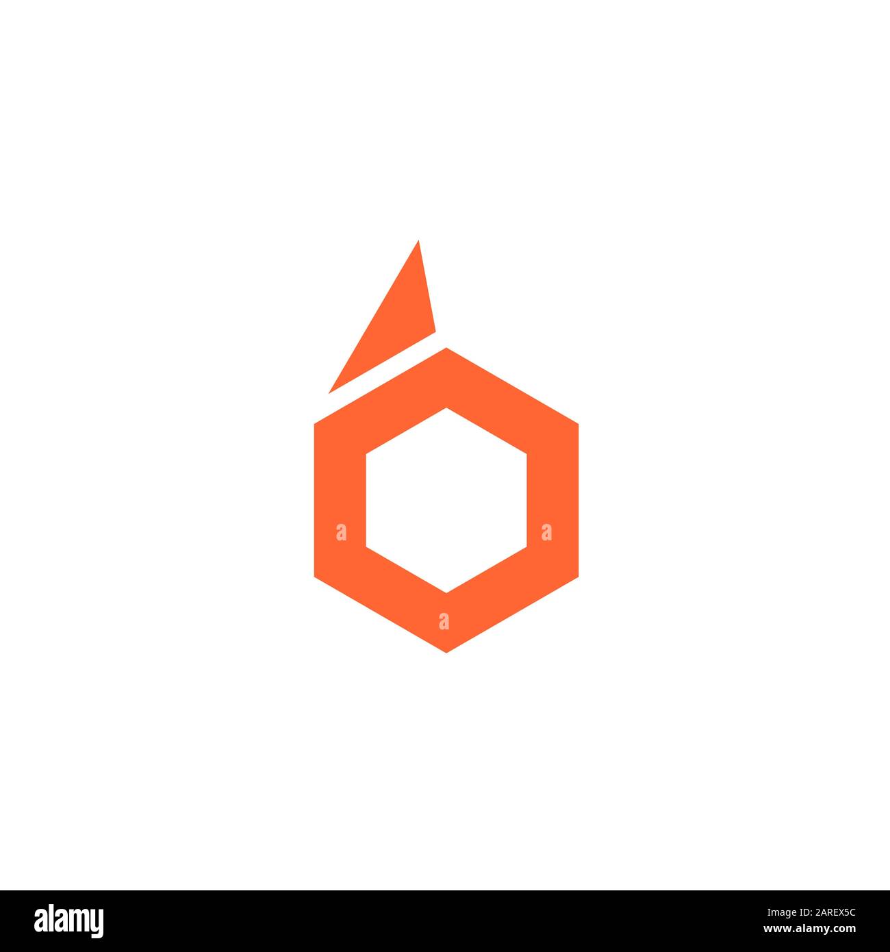 symbol vector of letter b polygon hexagonal simple geometric shape ...