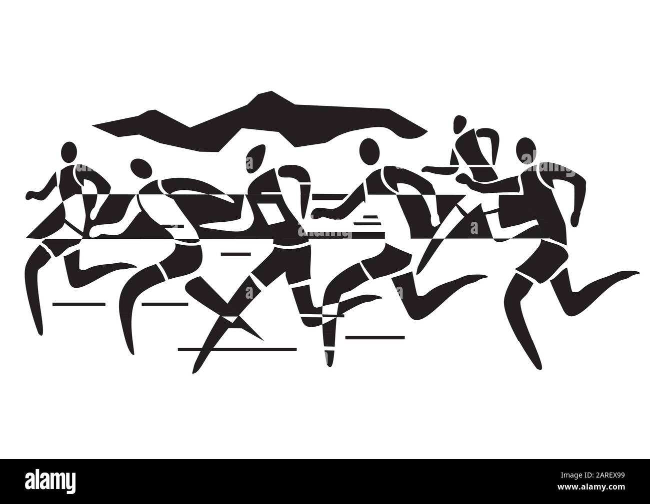 Marathoner Stock Vector Images - Alamy
